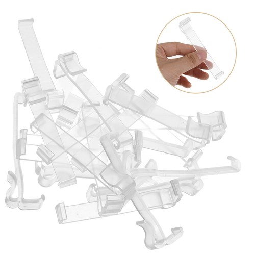 20 Pcs Plastic Valance Retainer Clips Clear Replacement Clips for ...