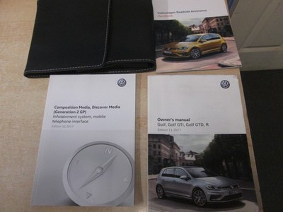 VW GOLF AND GTI GTD R HANDBOOK OWNERS MANUAL 2013-2017 ..INC SAT NAVI ...