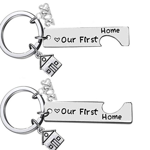 2 Pieces Home Keychain Our First Home Keyring with 2023 House Charm ...
