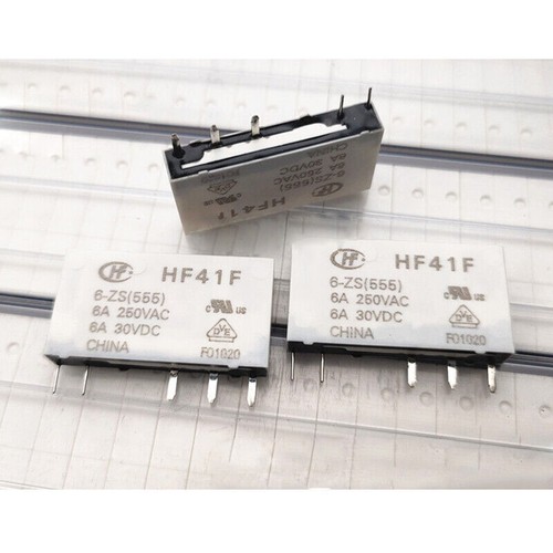 1Pc HF41F-6-ZS 6VDC Power Relay 5Pins 6A 250VAC #F12 | eBay
