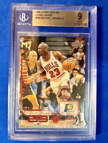 Michael Jordan 1998 Upper Deck MJ Living Legend #145 vs Pacers BGS 9 ...