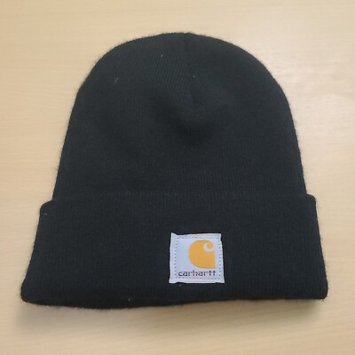 Carhartt Black Winter Hat Cap OSFA | eBay