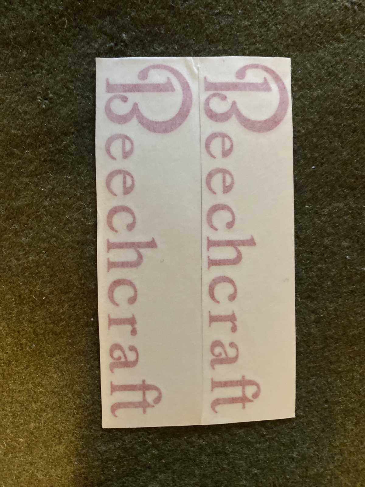 BEECHCRAFT AIRCRAFT DECALS ORIGINAL CLASSIC RED STYLE set of 2! | eBay