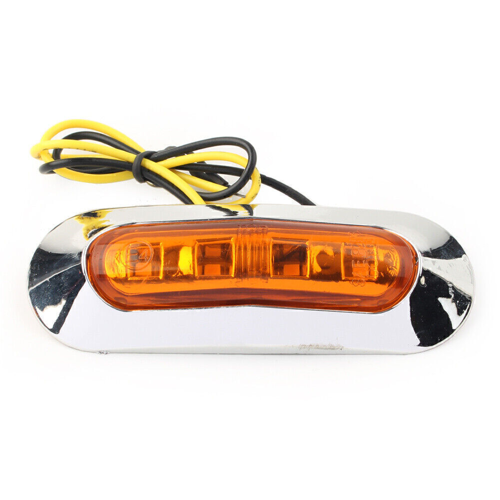 1x 4 LED Side Clearance Marker Light For Car Truck Trailer Pickup 12V ...