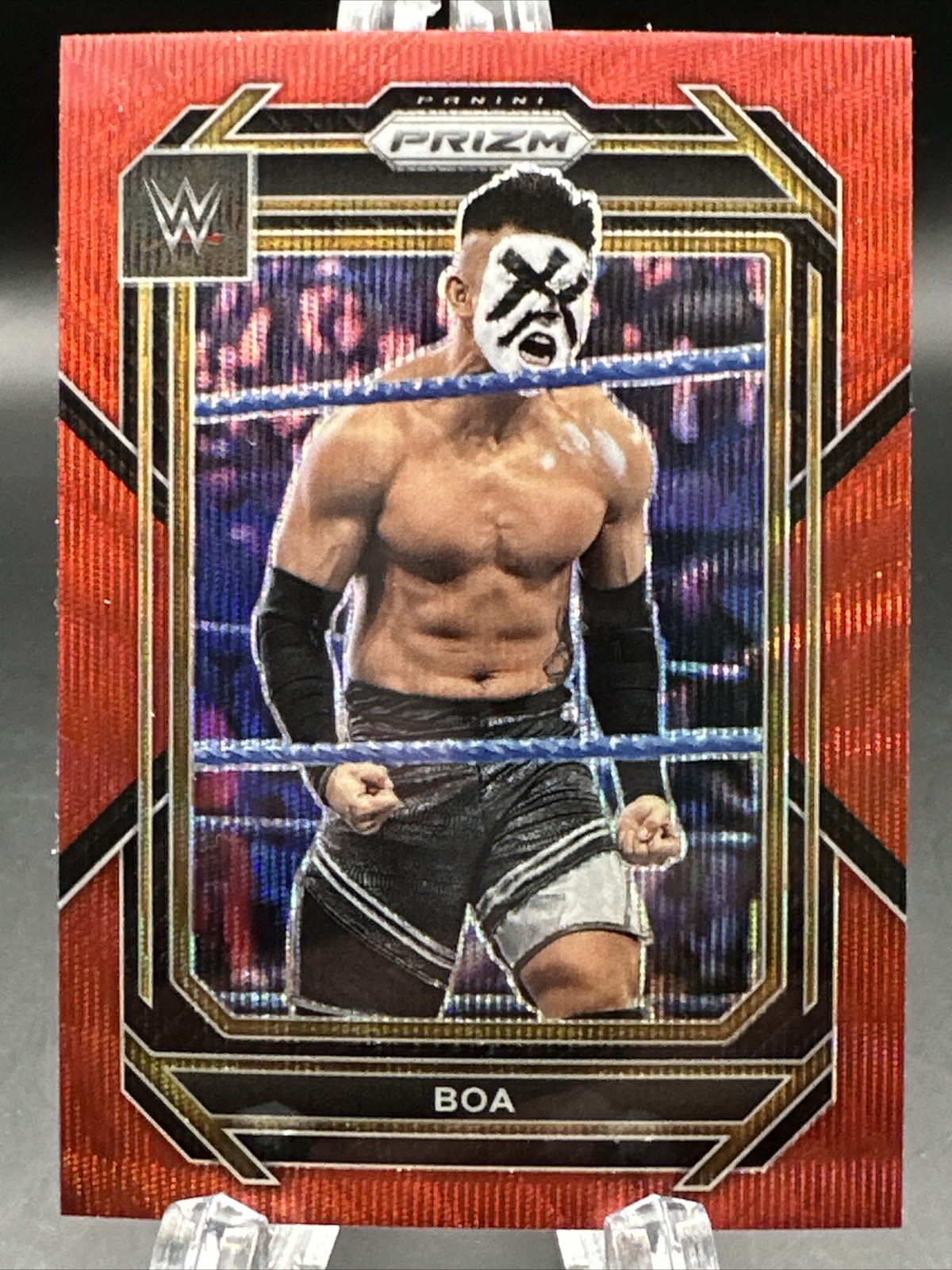 2023 Panini Prizm WWE Boa Red Wave Prizm Parallel 🔥 | eBay