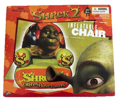 Shrek 2 Inflatable Chair 4+ (pump Not Included) 31 M” H 23.5 D 25 W ...