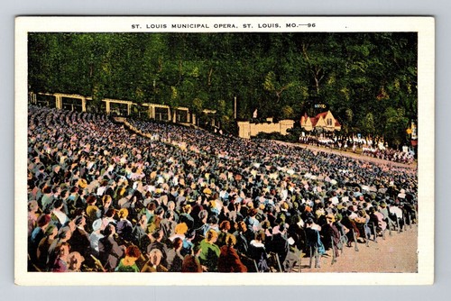 St Louis MO-Missouri, St Louis Municipal Opera, c1938 Vintage Souvenir ...