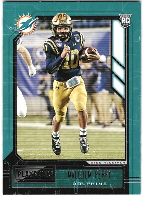 2020 Panini Playbook Malcolm Perry Rookie Miami Dolphins #198 | eBay