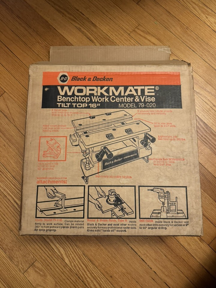 Black & Decker Workmate Benchtop Work Center & Vise Model 79-020 New In ...
