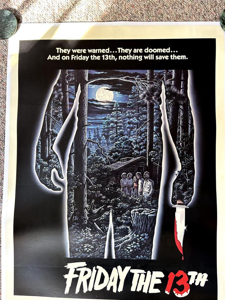 Friday the 13th Original Linen Backed Movie Poster 1980 One Sheet ...