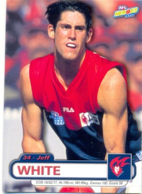 2001 Elite Sports Properties AFL Heroes Card 88/150 - Jeff White ...