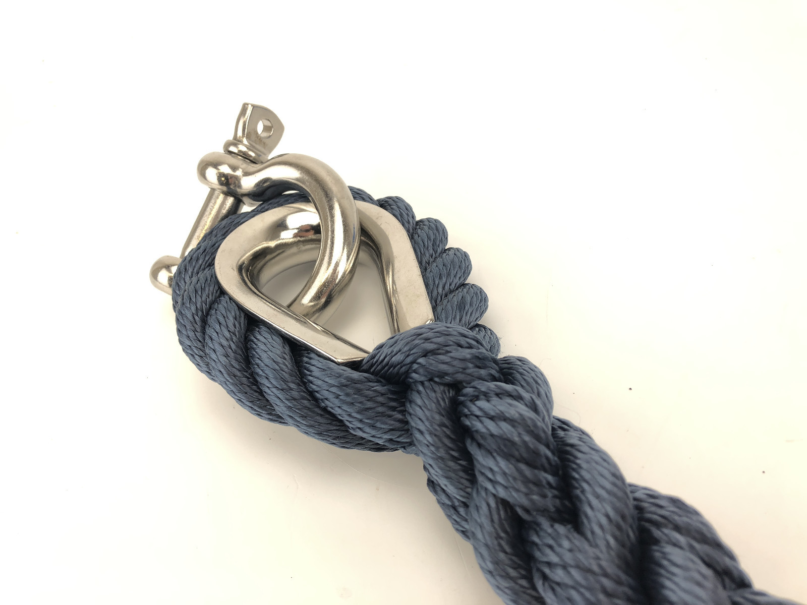 16mm Navy Blue 3 Strand Softline Mooring Rope Strop x 1 Metres With ...