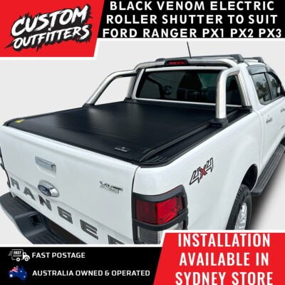 Black Venom Electric Roller Shutter to suit Ford Ranger PX1 PX2 PX3 2012-2022 | eBay Australia