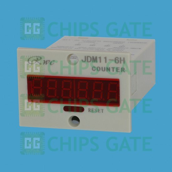 1PCS JDM11-6H LCD Display Electronic Counter Relay 6-Digit 1-999999 AC ...