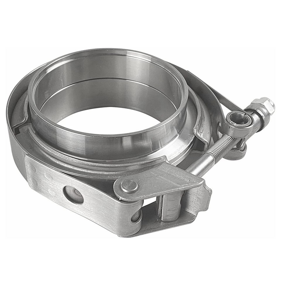 4/8x 2.5/3/3.5/4 Inch V Band Clamp kit w/Male/Female Exhaust Pipe 304 ...