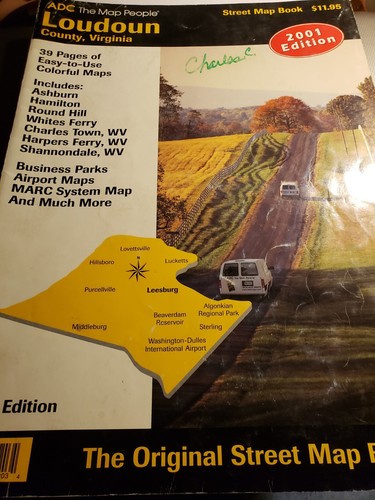 ADC map Loudoun County VA & Vicinity 2001 23rd Edition Street Map ...