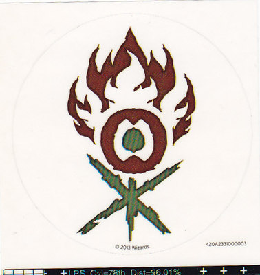 MTG - Gruul Guild - Sticker Prerelease Promo RTR Ravnica Gatecrash | eBay