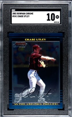 CHASE UTLEY 2002 Bowman Chrome #241 Rookie Card RC SGC 10 Population 1 ...