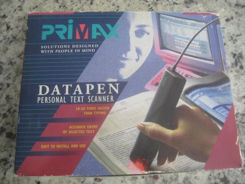 NEW PRIMAX DATAPEN PERSONAL HANDHELD TEXT SCANNER VINTAGE COLLECIBLE ...