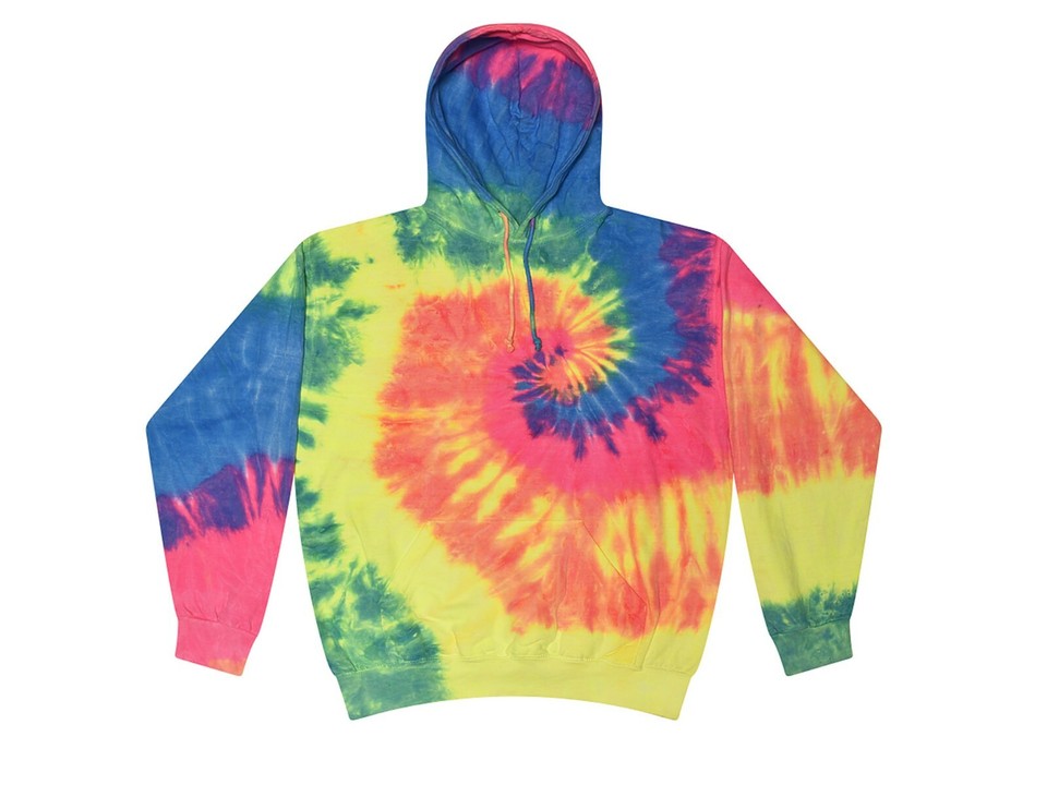 Tie Dye Multi-Color Hoodies, Adult & Kids 80% Cotton, L/S, Pockets No ...