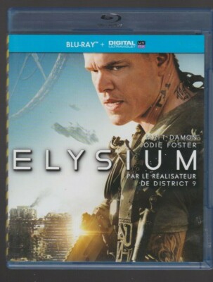 BLU-RAY ELYSIUM Matt Daon Jodie Foster | eBay