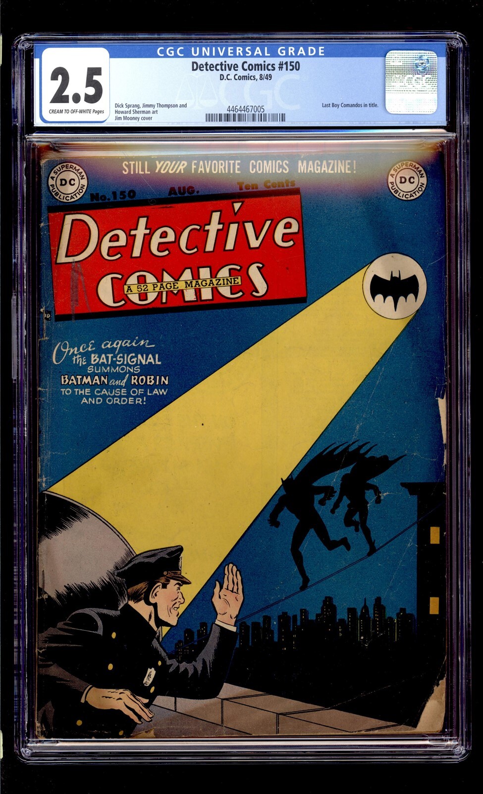 Detective Comics #150 1949 CGC 2.5 GD+ C/OW High Definition Scans** | eBay