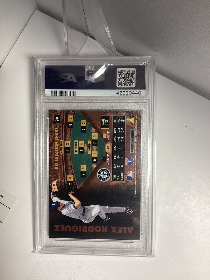 1996 Pinnacle Zenith ARTIST'S PROOF Alex Rodriguez - PSA 9 | eBay