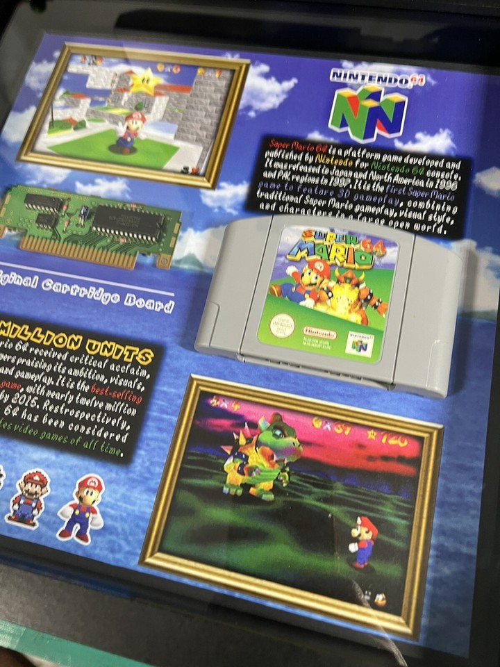 Super Mario 64 PAL Nintendo Frame Art | eBay