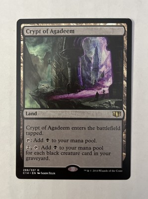 Crypt of Agadeem - Magic The Gathering - Higher Grade Near Mint Range ...