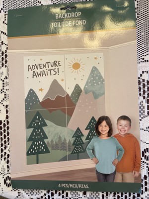 Wilderness Scene Setter Backdrop 59" x 65" Plastic Camp Out Party ...