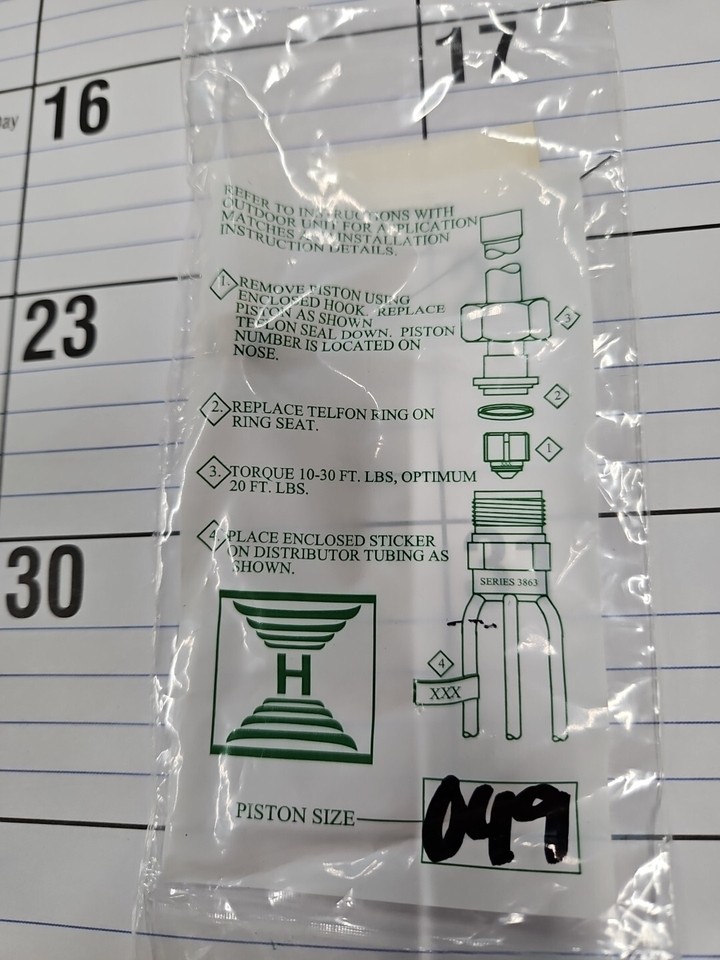 ADP/DUCANE/ARMSTRONG COIL PISTON ORIFICE 049 100000049 | eBay