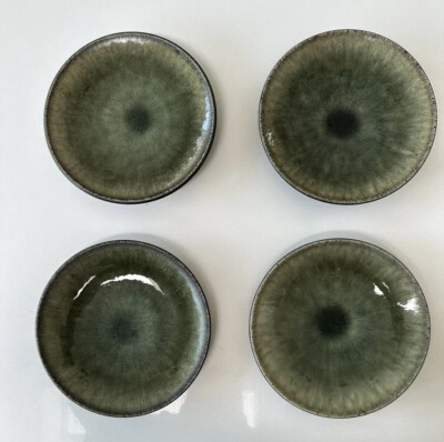 Jars France TOURRON SAMOA Vert Green salad/dessert plates 7.75” Set of ...