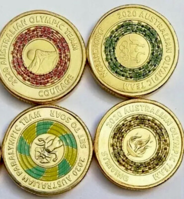2020 Australian $2 Dollar Coloured Coin Set - UNC Brand New Aussie MInt ...