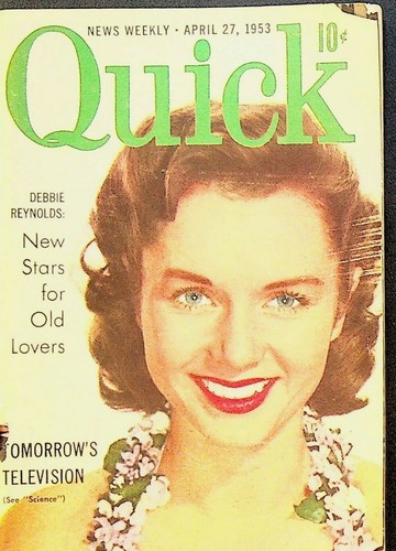 Quick April 27 1953 Debbie Reynolds Audrey Hepburn Humphrey Bogart John ...