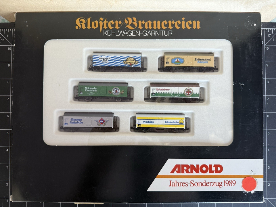ARNOLD-N 0165 - Monastery Breweries - 6 Freight Wagon Set - N Scale | eBay