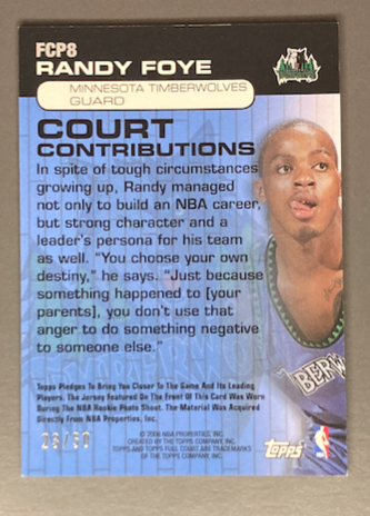 RANDY FOYE 2006 TOPPS FULL COURT PRESS TRIPLE JERSEY 23/50 | eBay