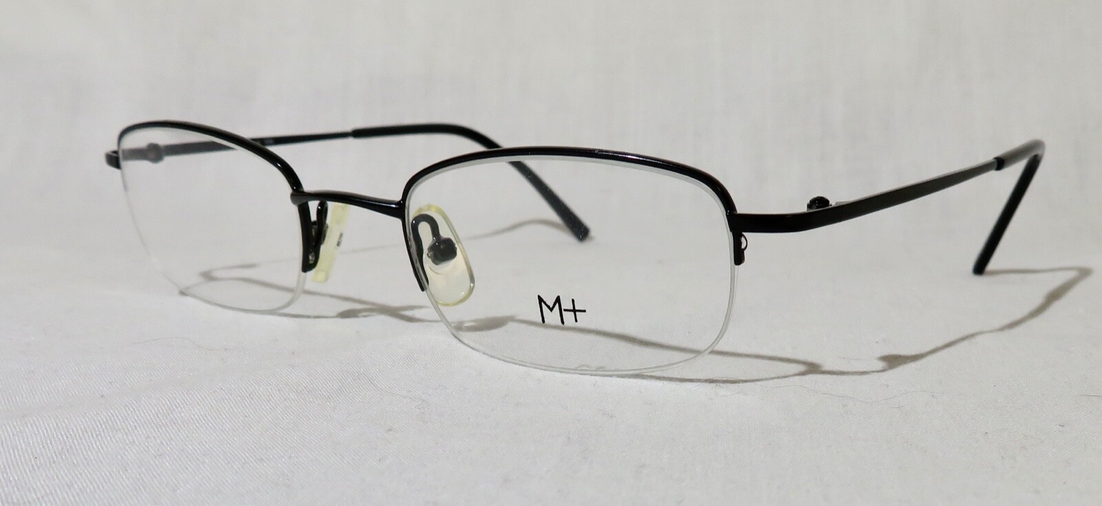 NEW M+ 1009 eyeglasses 47-20-140 eyewear Black 1/2 rim frame w/case | eBay