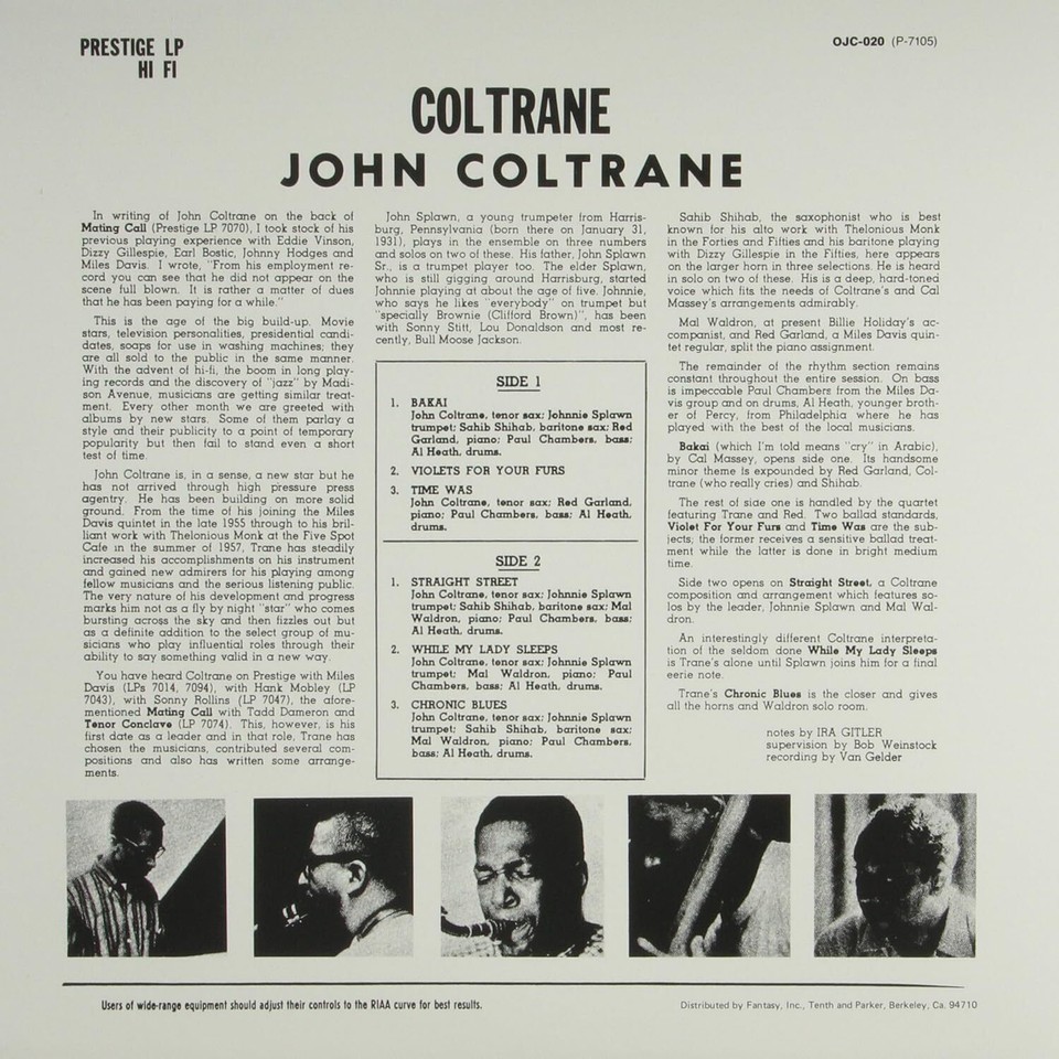 John Coltrane Coltrane (Vinyl) 12" Album (UK IMPORT) 25218102018 | eBay