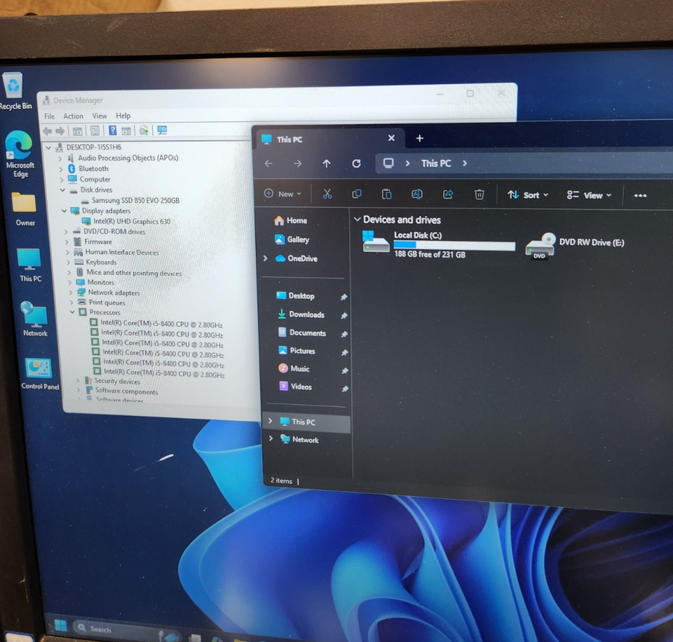 DELL INSPIRON 3670 i5-8400, 12GB RAM, 256GB SSD, WIFI-BT, Win11 #0063 ...