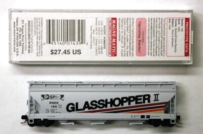 MTL Micro-Trains 09400240 Glasshopper II RNDX 166 3 bay covered hopper ...