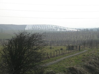 Photo 6x4 Bing reclamation Bellside Landscaping spoil heaps with a ...