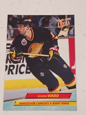Dixon Ward Vancouver Canucks 1992 - 93 Fleer Ultra Rookie Card #431 | eBay