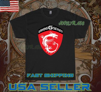 NEW SHIRT PREMIUM MSI GAMING SERIE LOGO UNISEX T-SHIRT AMERICAN FUNNY ...
