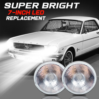 DOT Pair 7Inch LED Headlight For Datsun 240Z 260Z 280Z 280ZX 1970-78 H4 ...