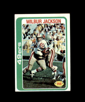 1978 TOPPS FOOTBALL CARD SAN FRANCISCO 49ERS #38 WILBUR JACKSON | eBay