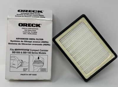 ORECK Advanced HEPA Filter Fits BB 1000 & BB 1100 Series Models- Part ...