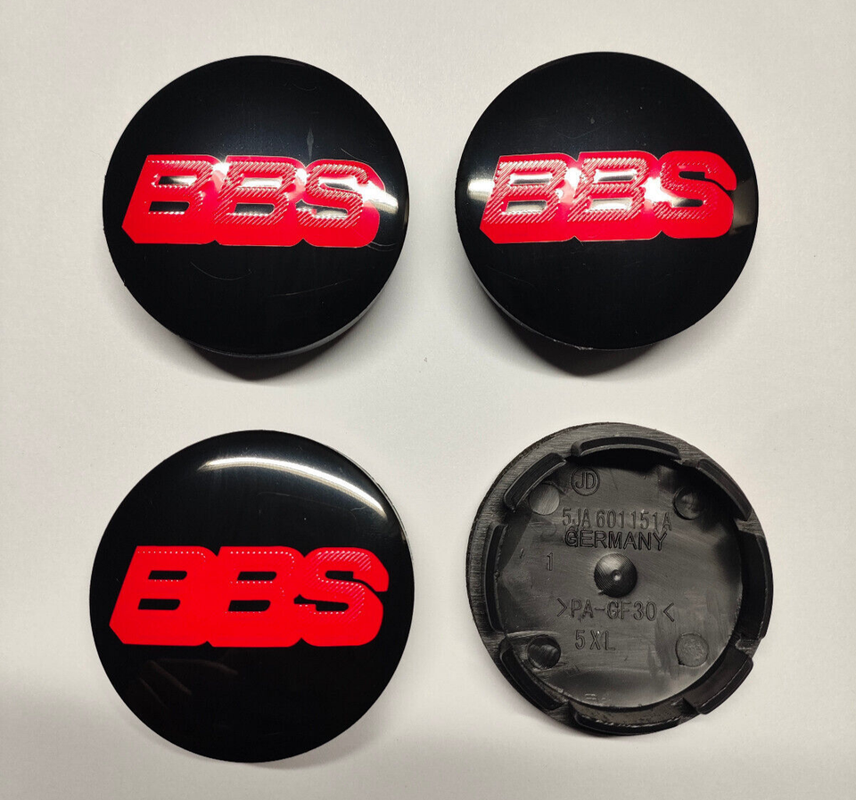 4X BBS 56mm Alloy Wheel Centre Cap Hub Center Caps 5.6cm Black / Red UK ...