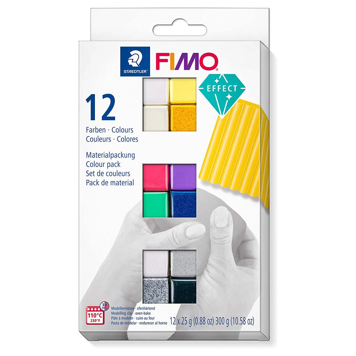 FIMO Modeling Clay Set Soft Clay 12 Colours Brilliant Item