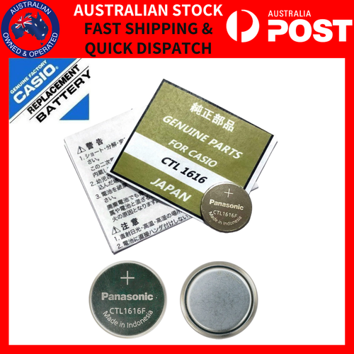 CASIO Panasonic CTL 1616 CTL1616F Rechargeable Watch Solar Battery G ...