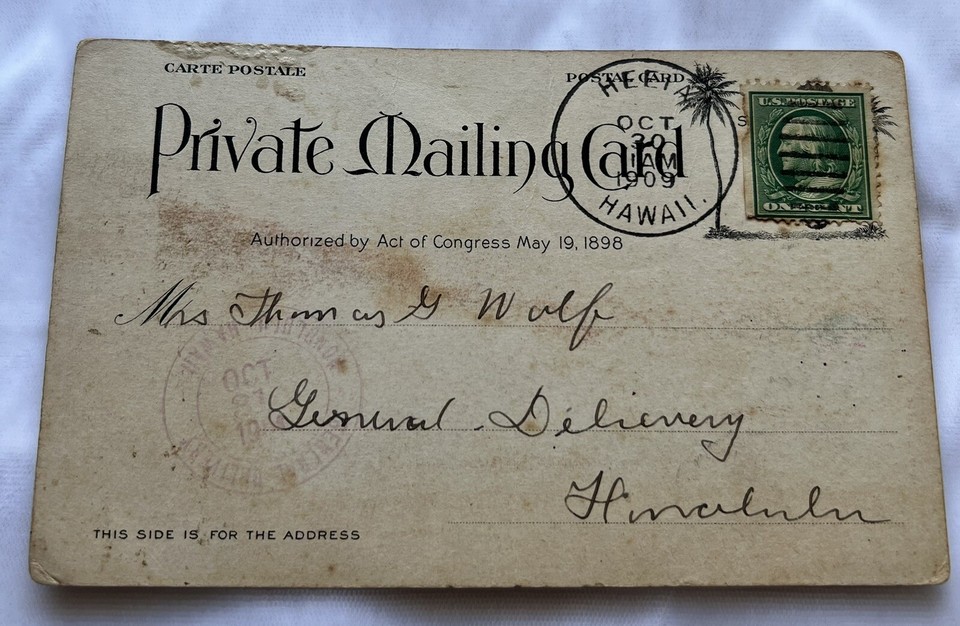 Vintage Color Private Mailing Card - Capt Cook's Monument - Heeia ...